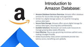 amazon database | PPTX