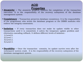 Advanced DBMS presentation | PPTX