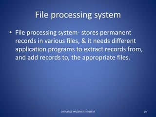 DATABASE MANAGEMENT | PPT