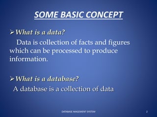 DATABASE MANAGEMENT | PPT