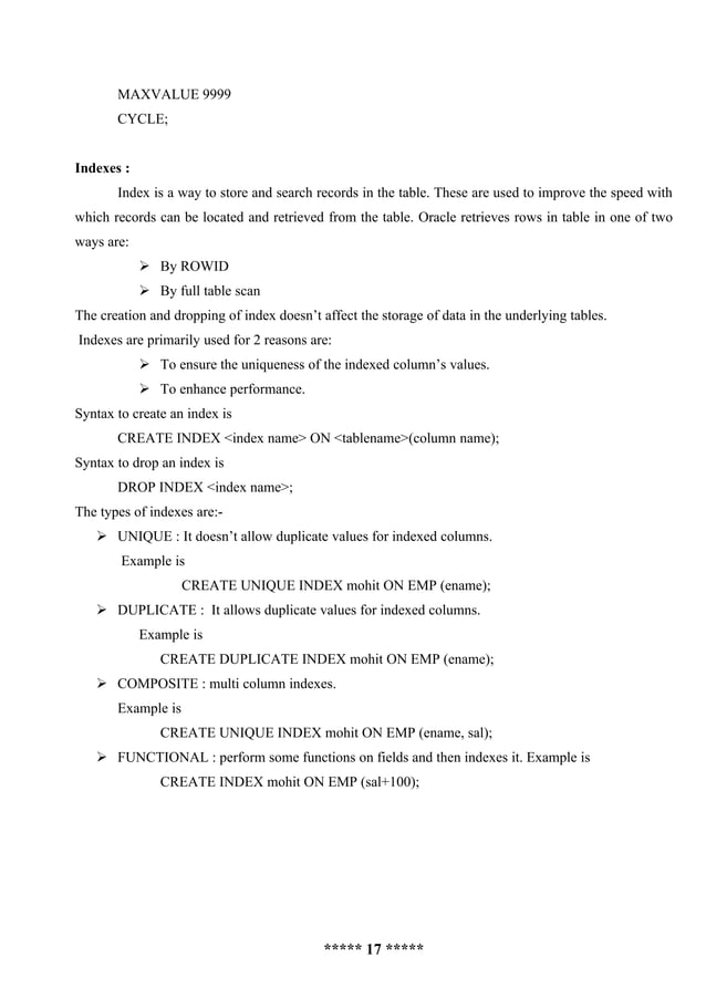 Dbms Practical File Pdf