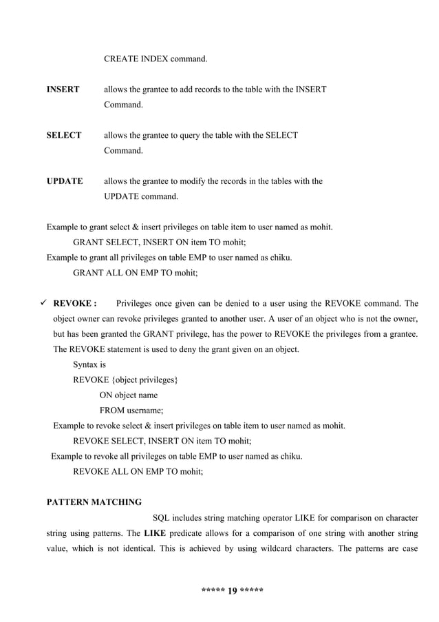 Dbms Practical File Pdf