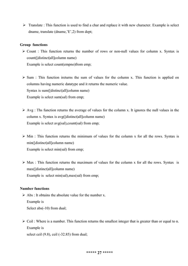 Dbms Practical File Pdf