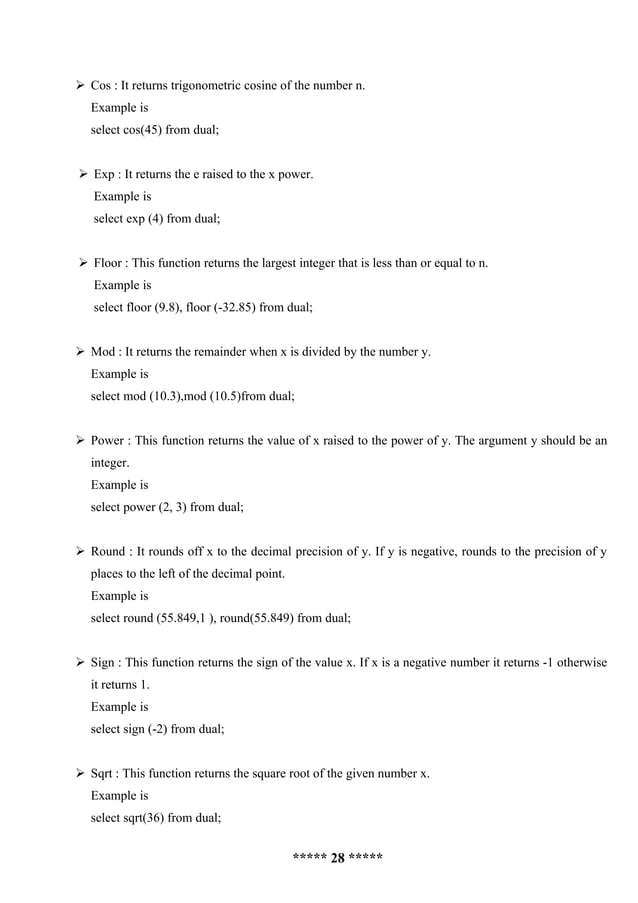 DBMS Practical File | DOC DBMS Practical File | DOC
