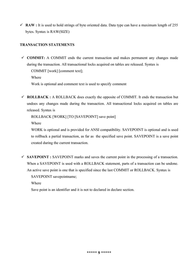 DBMS Practical File | DOC