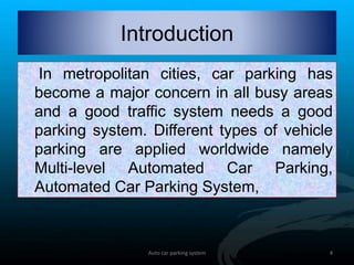 Dbms presentation of Automatic Car parking System | PPTX
