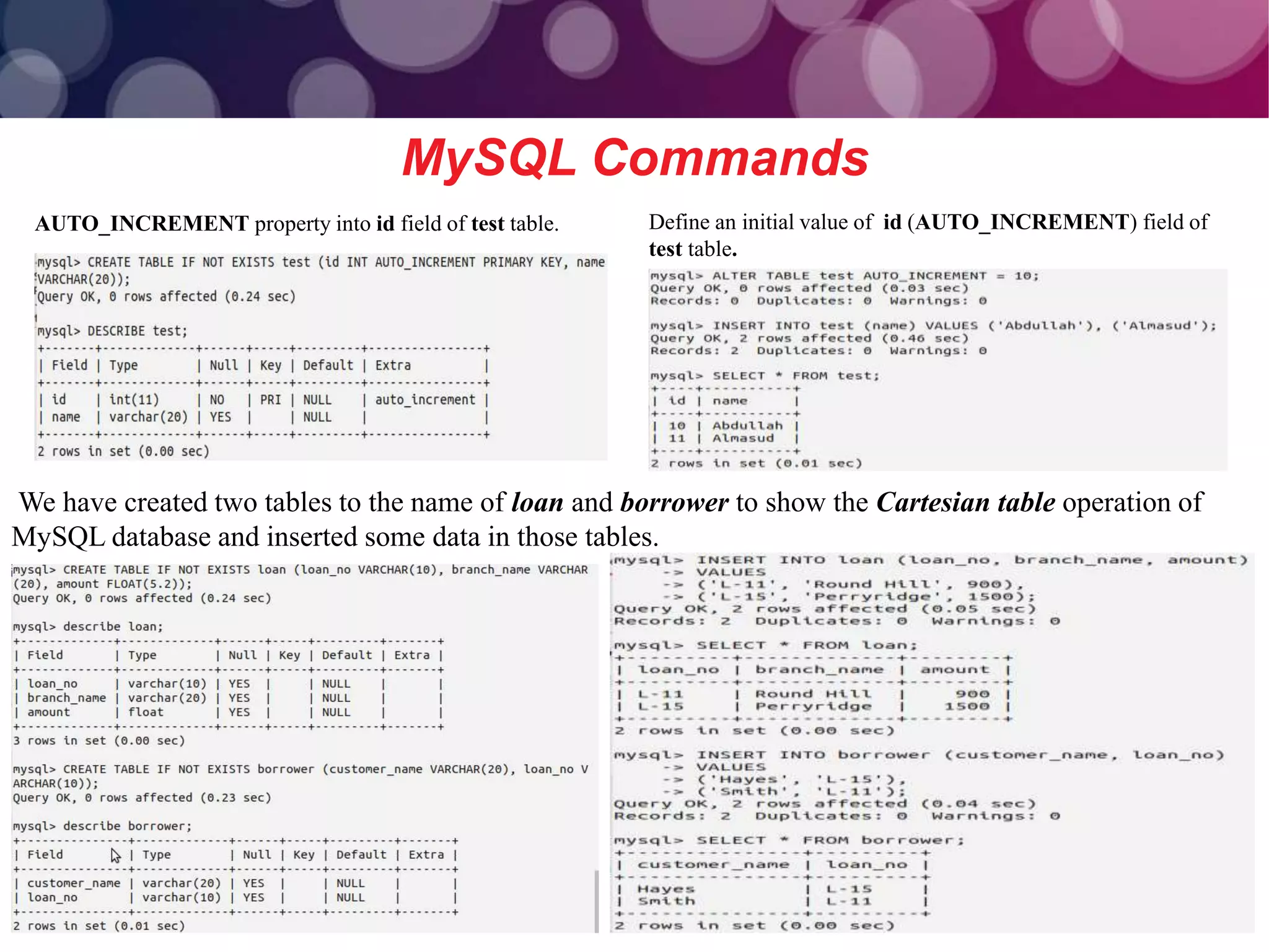 E-R diagram & SQL | PPTX | Databases | Computer Software and Applications