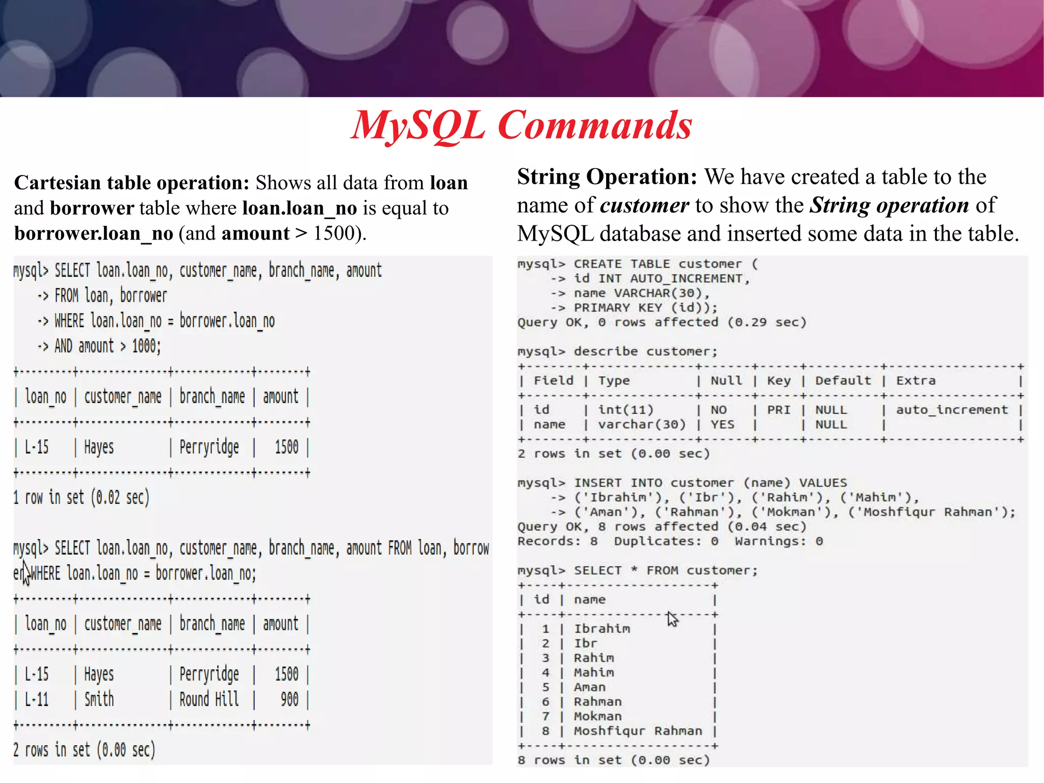 E-R diagram & SQL | PPTX