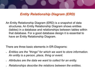 E-R diagram & SQL | PPTX