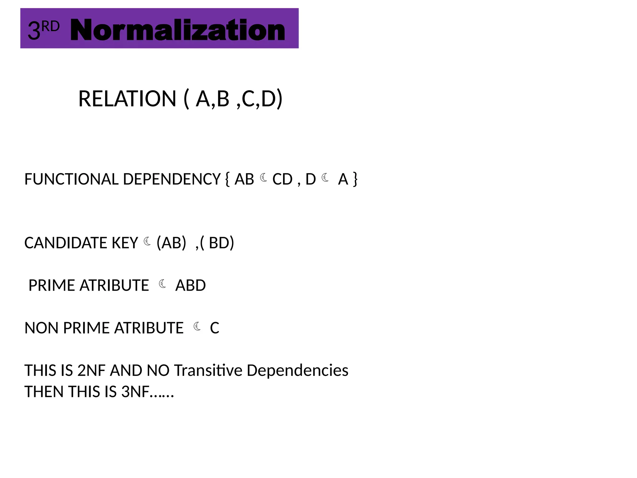 third normal form in hindi (3nf) ppt hindi language | PPT