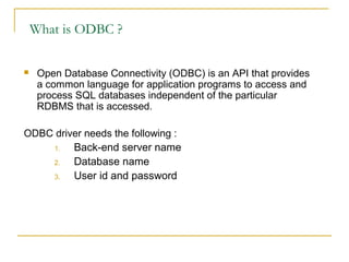 Dbms & prog lang | PPT