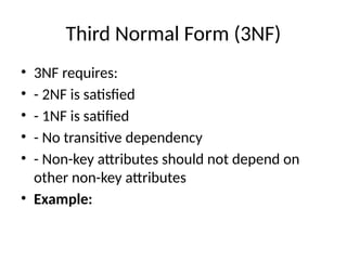 DBMS PROJECT.pptx (with normalization upto 3nf) | PPTX