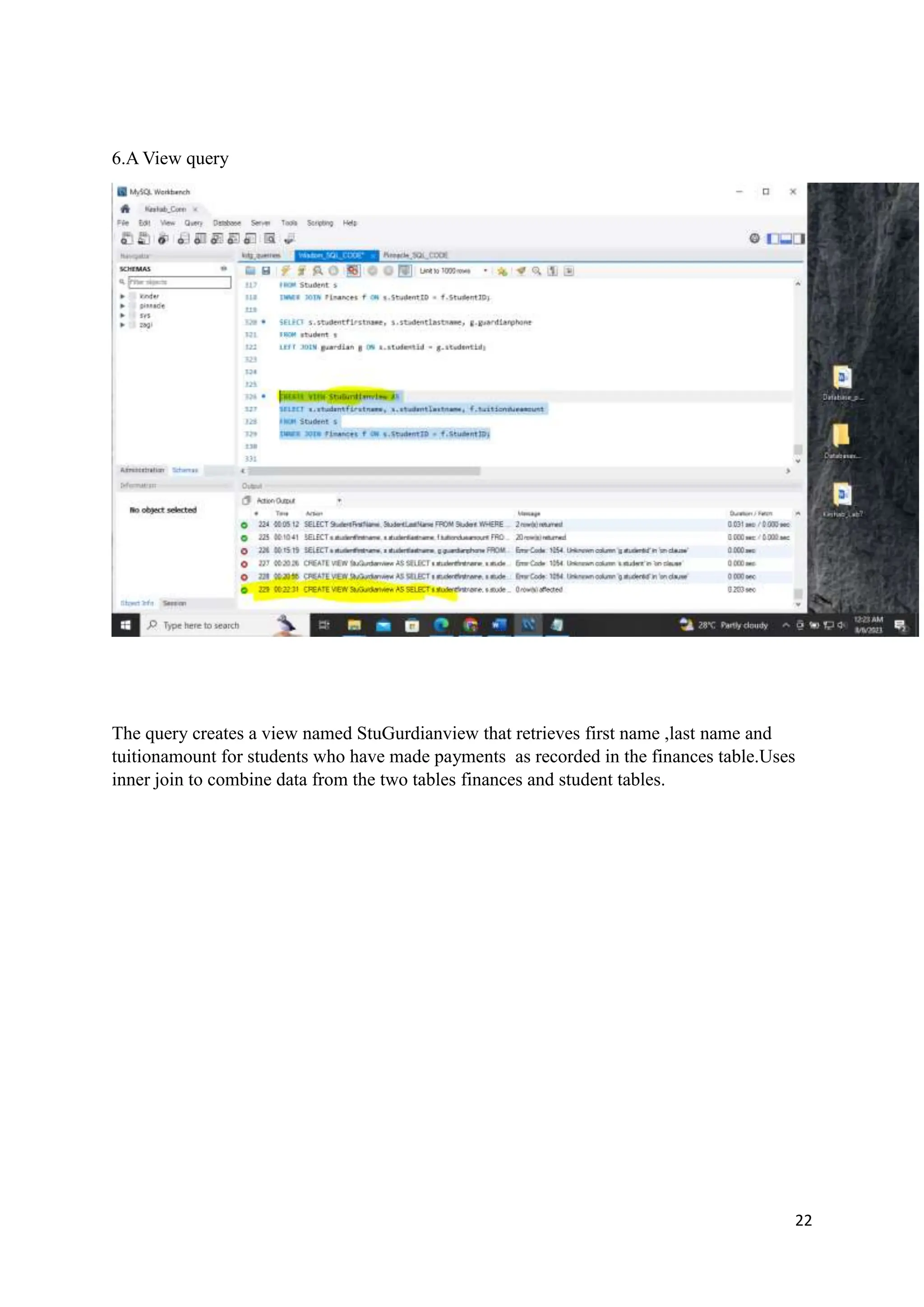 Streamlining Kindergarten Management: A Database Solution | DOCX