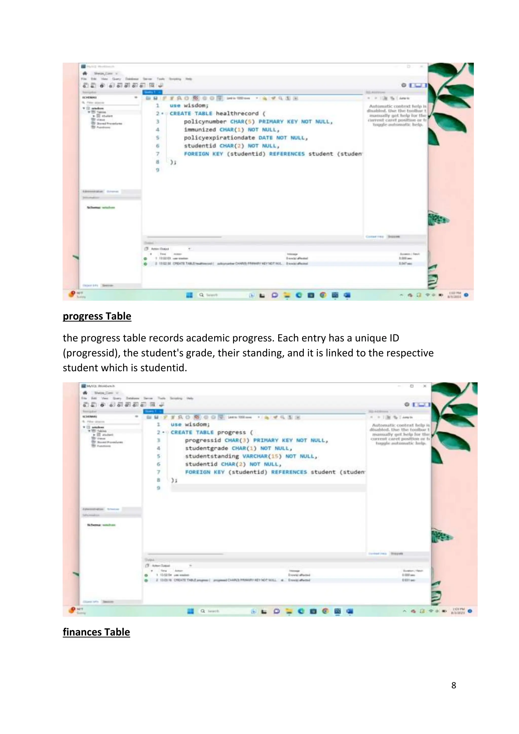Streamlining Kindergarten Management: A Database Solution | DOCX