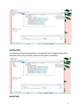Streamlining Kindergarten Management: A Database Solution | DOCX