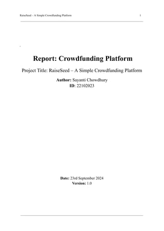 Database management system project report (PDF) | PDF