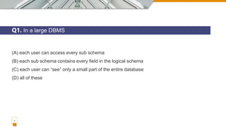 Dbms quiz | PPT