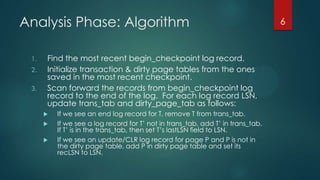 Dbms recovering from a system crash | PPT