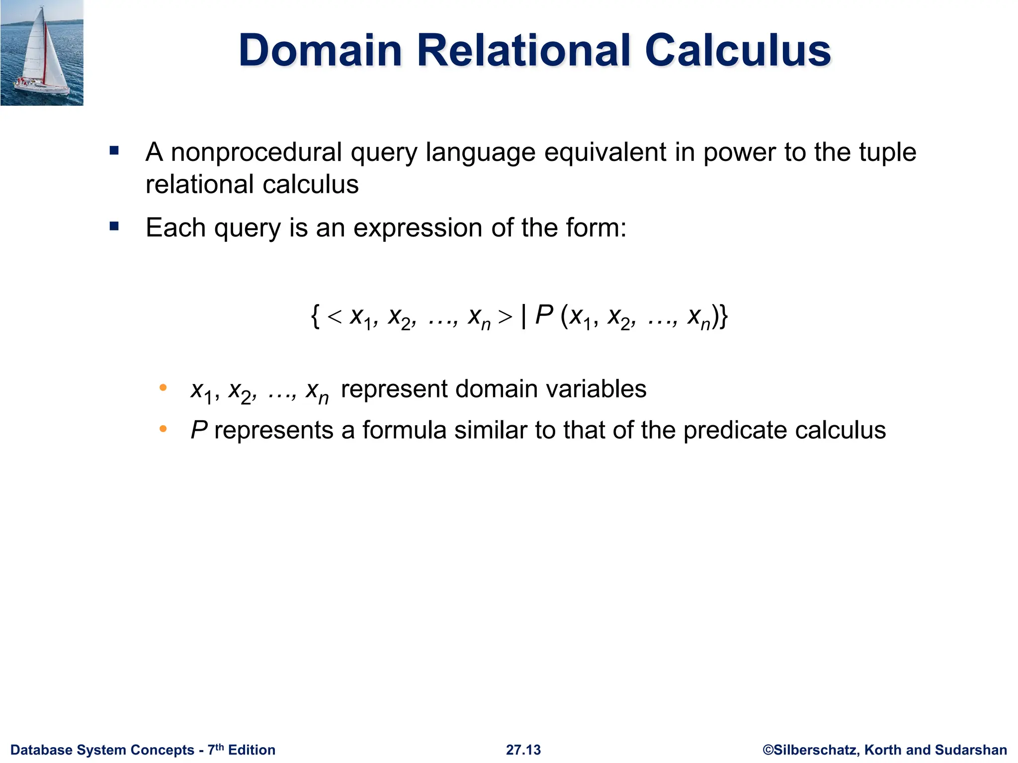 DBMS Formal Relational Query Languages Relational Calculus.pdf DBMS Formal Relational Query Languages Relational Calculus.pdf