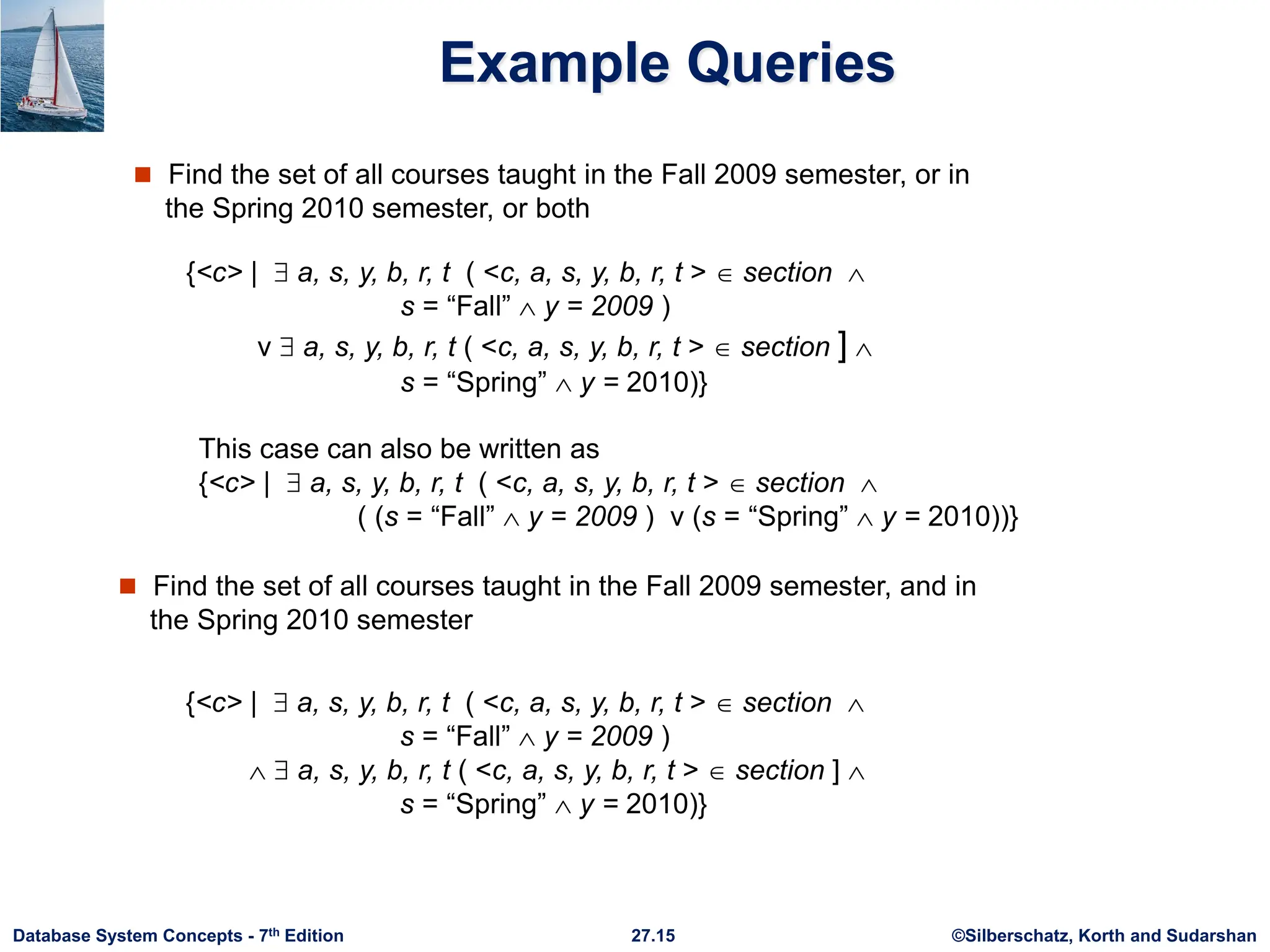 Dbms Formal Relational Query Languages Relational Calculus Pdf