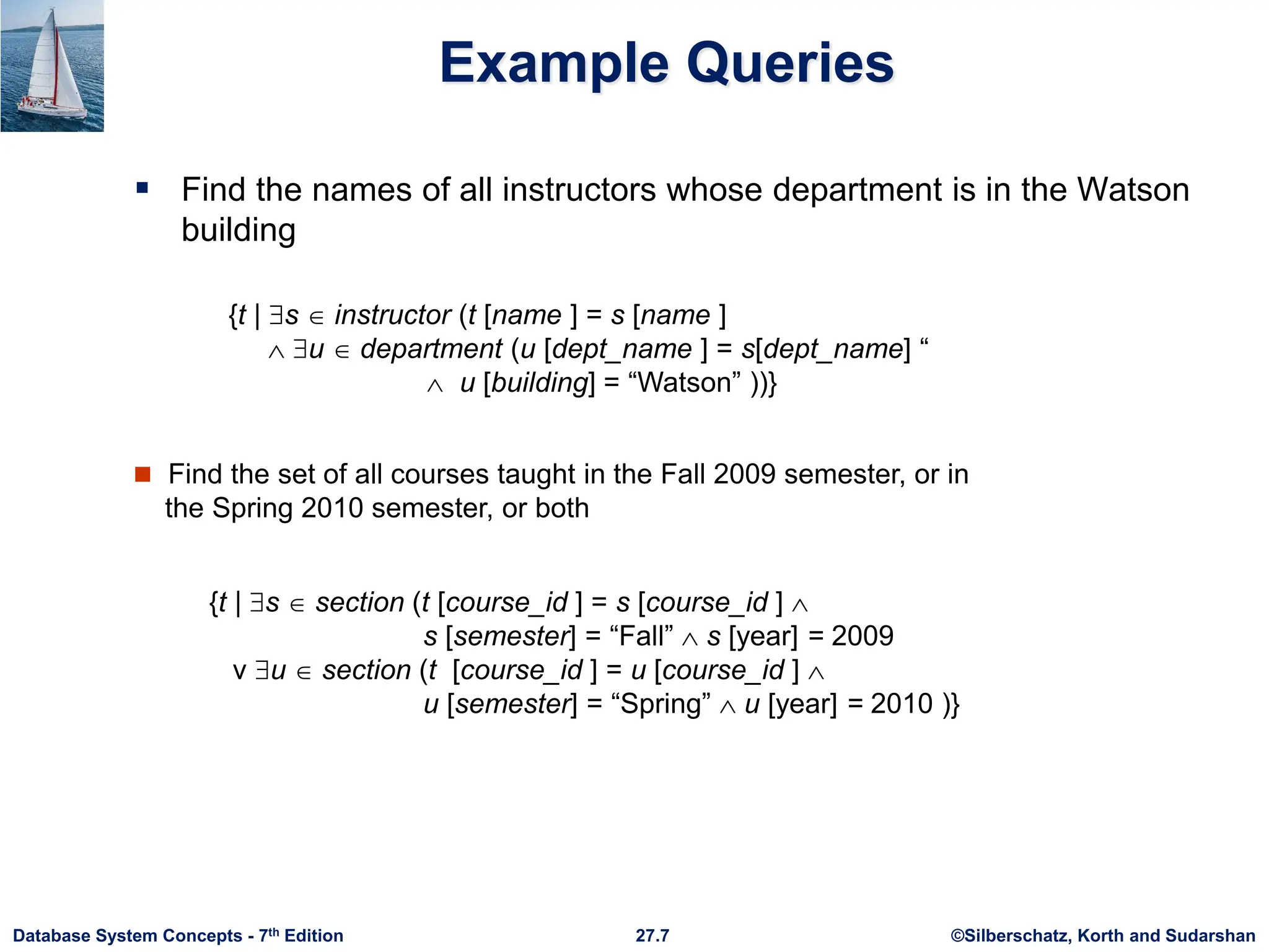 Dbms Formal Relational Query Languages Relational Calculus Pdf