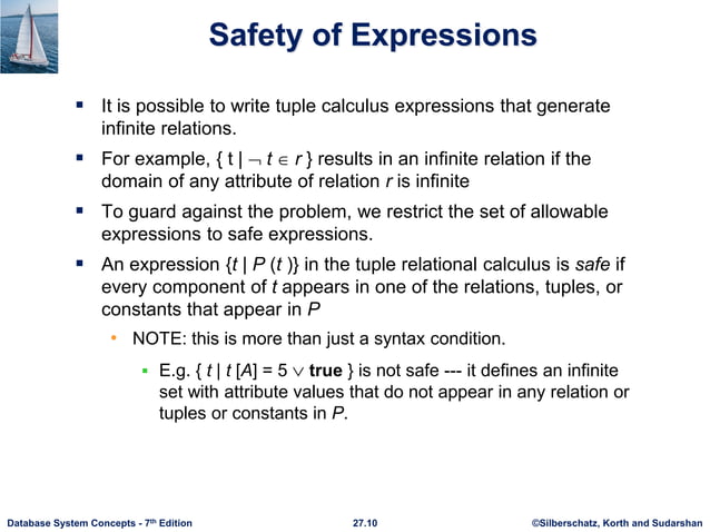 DBMS Formal Relational Query Languages Relational Calculus.pdf | Databases | Computer Software ...