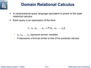 DBMS Formal Relational Query Languages Relational Calculus.pdf | Databases | Computer Software ...