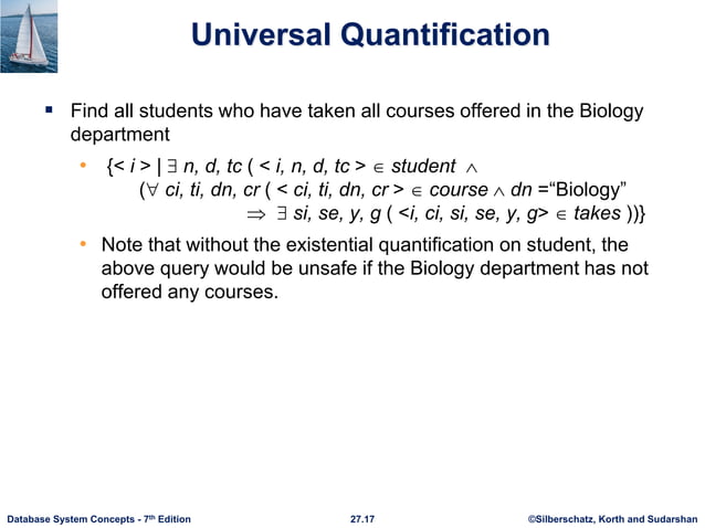 Dbms Formal Relational Query Languages Relational Calculus Pdf