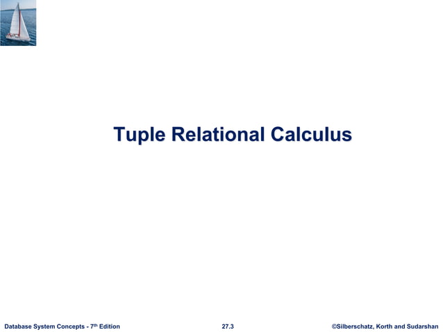 Dbms Formal Relational Query Languages Relational Calculuspdf Databases Computer Software