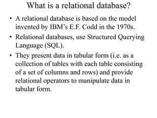 Database mangement system a simple introduction | PPTX | Databases | Computer Software and ...