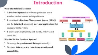 PURPOSE OF DATABASE SYSTEM IN DATABASE MANGENMENT SYSTEM | PPTX