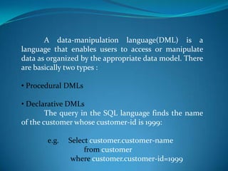 Dbms slides | PPT