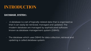 Data base management system(DBMS), sourav mathur | PPT