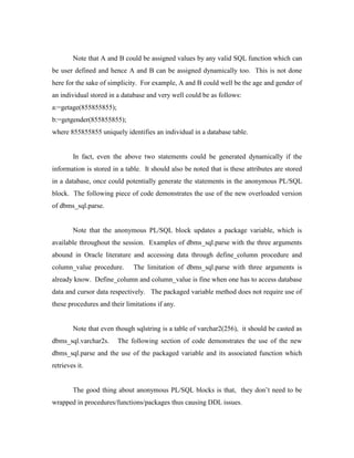 DBMS_SQL | PDF