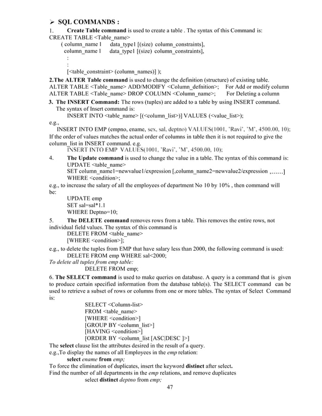 Database Managment System Dbms And Sql Pdf
