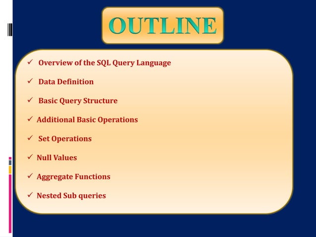 Database Management System DBMS -SQL queries | PPT Database Management System DBMS -SQL queries | PPT