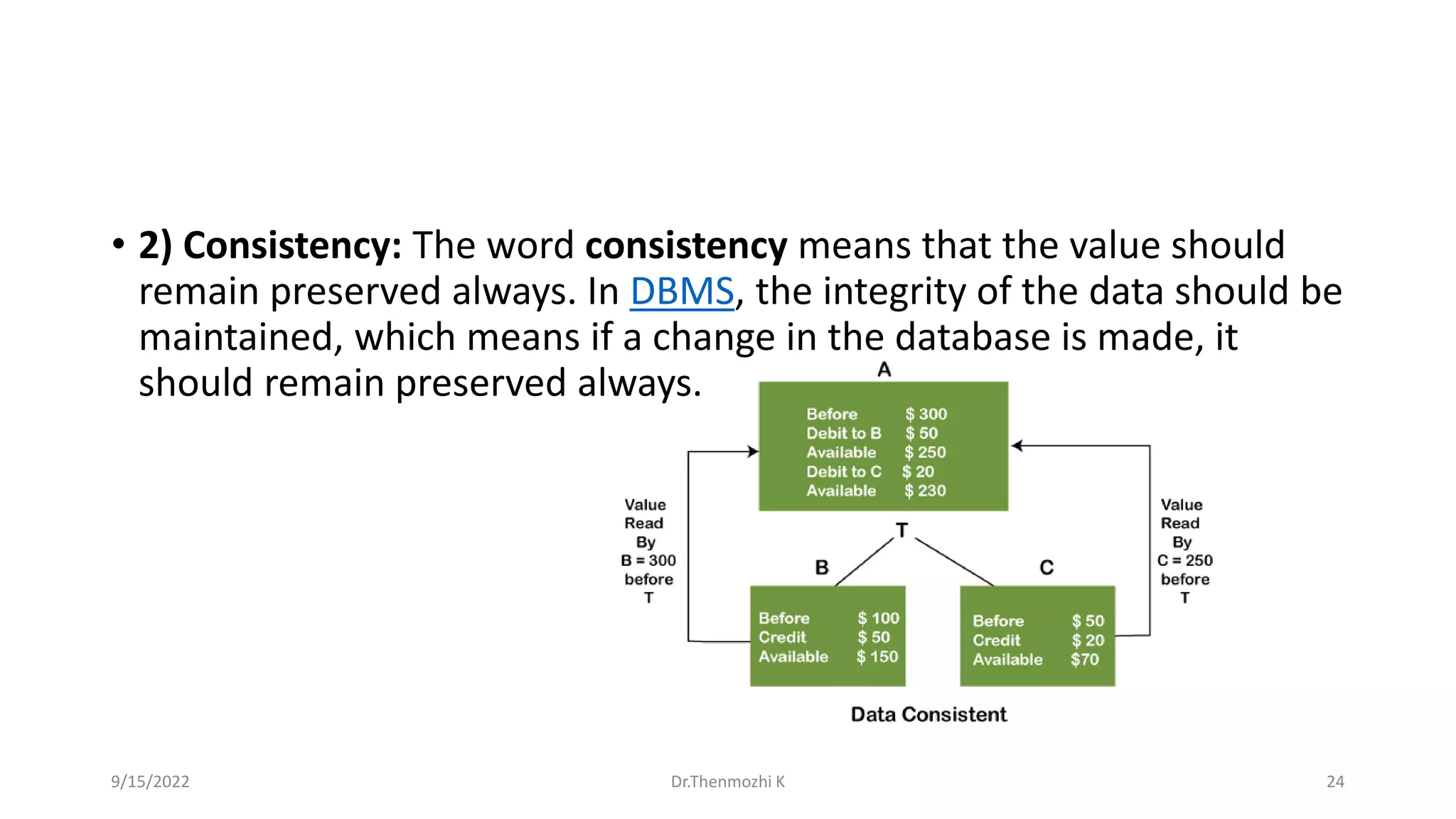 DBMS_Transaction processing – Schedule –Serializable Schedule – Concurrency Control.pptx ...