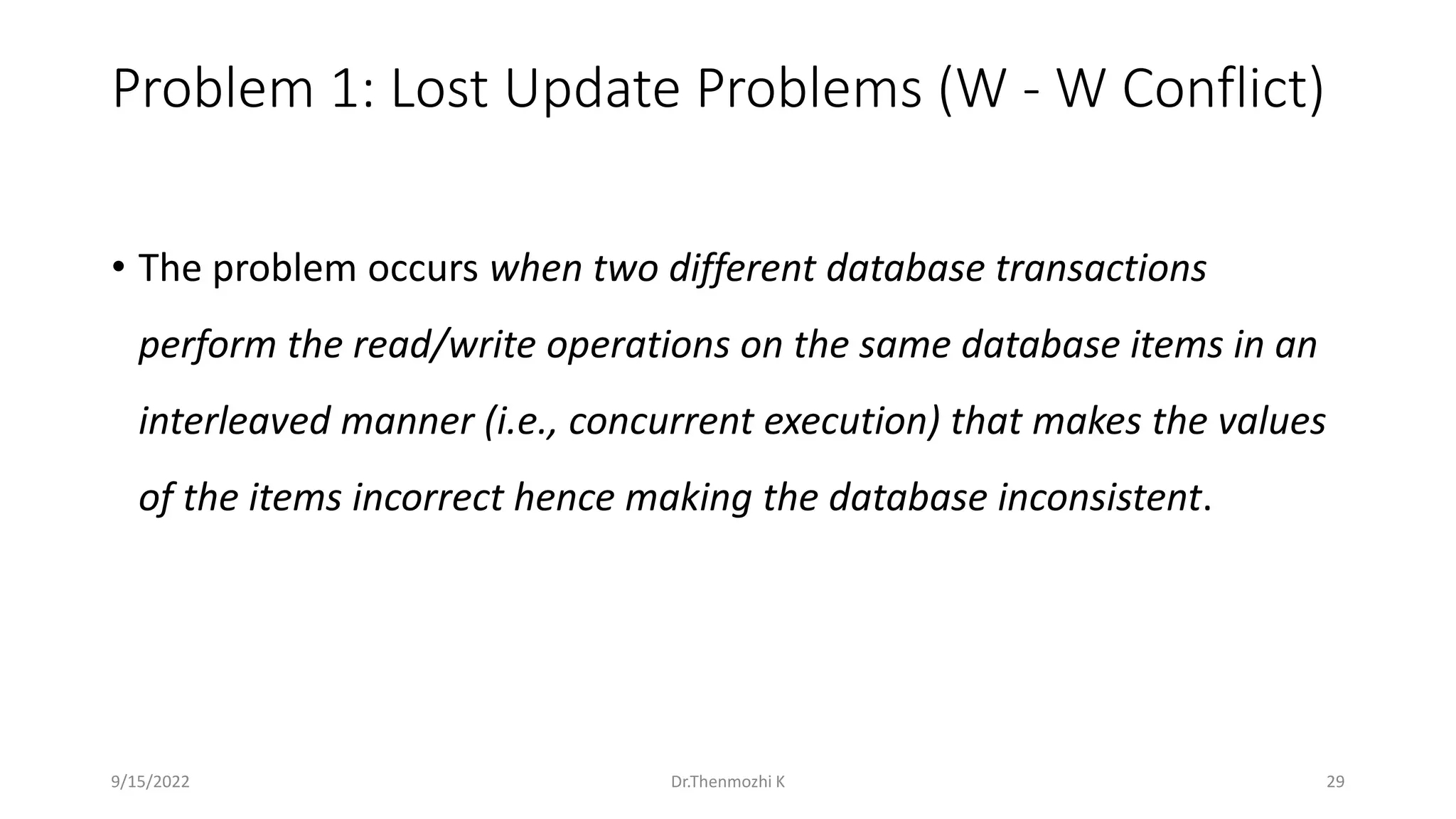 DBMS_Transaction processing – Schedule –Serializable Schedule ...