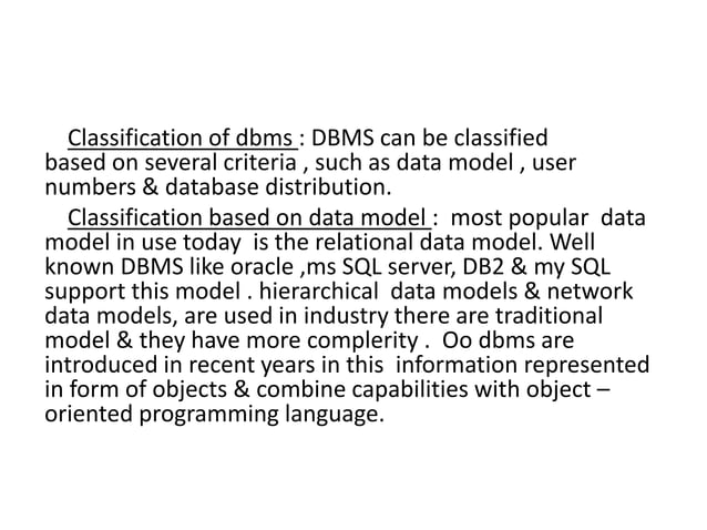 Dbms unit 1 | PPTX