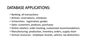 Introduction of database management system | PPT