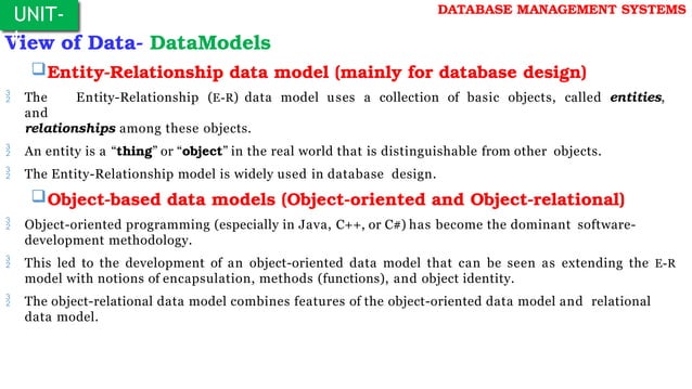 Introduce ER data model, database design and normalization | PPT