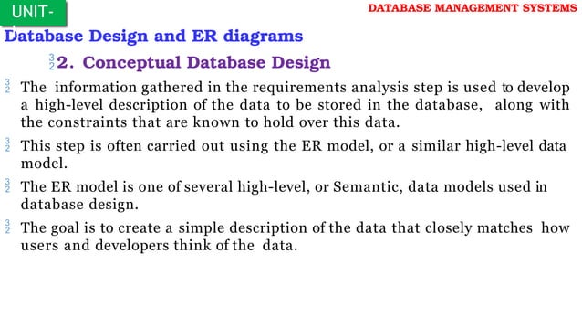 Introduce ER data model, database design and normalization | PPT
