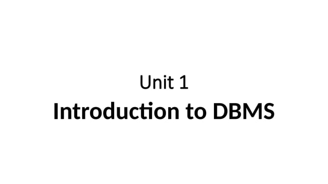 advanced database management system by uni | PPT