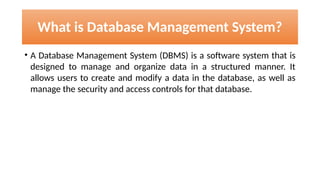 advanced database management system by uni | PPT