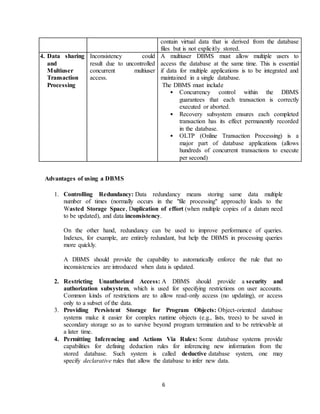 DATABASE MANAGEMENT SYSTEM UNIT-I Chapter-1 | PDF