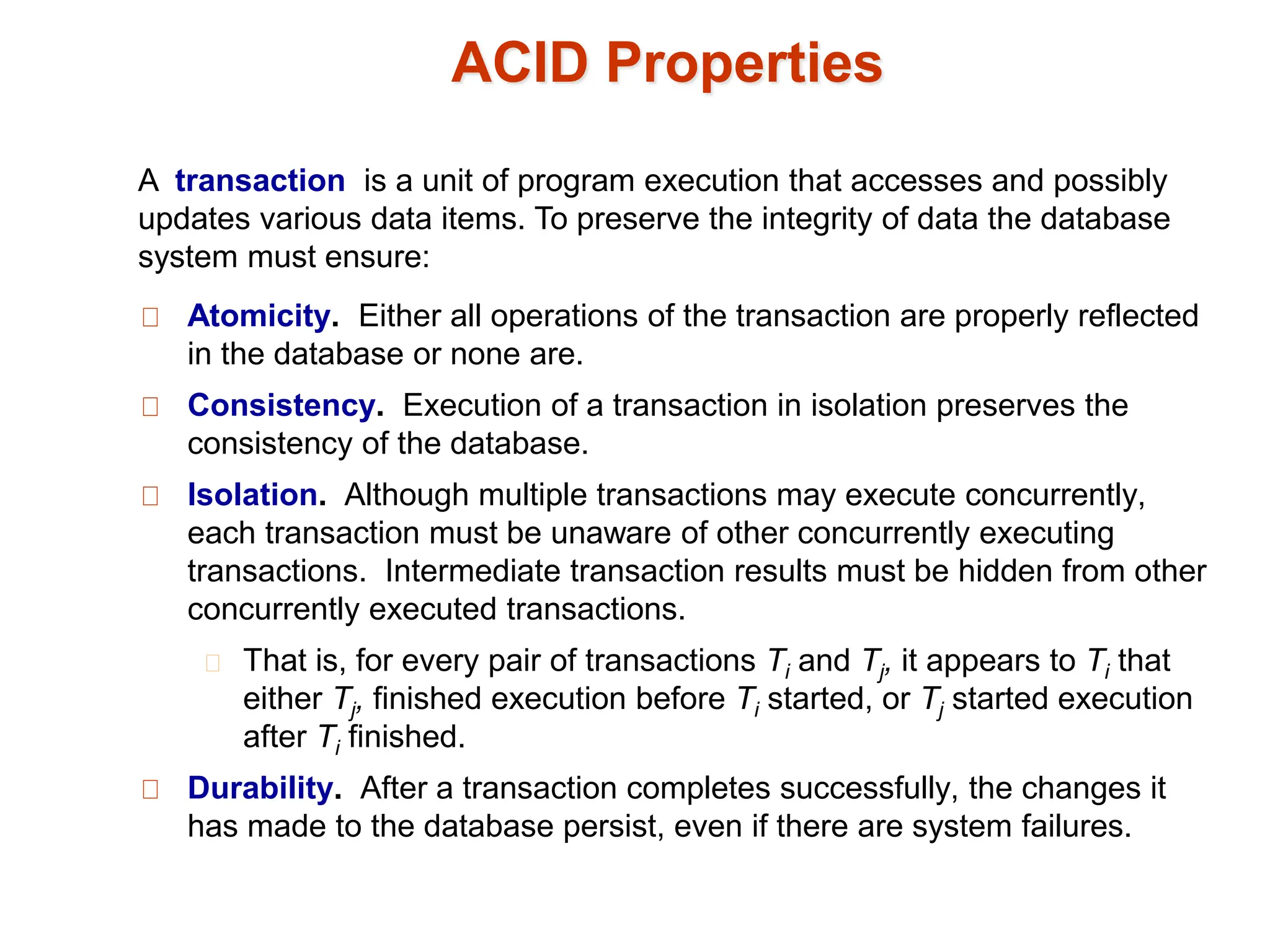 DBMS UNIT 5 46 CONTAINS NOTES FOR THE STUDENTS | PPT
