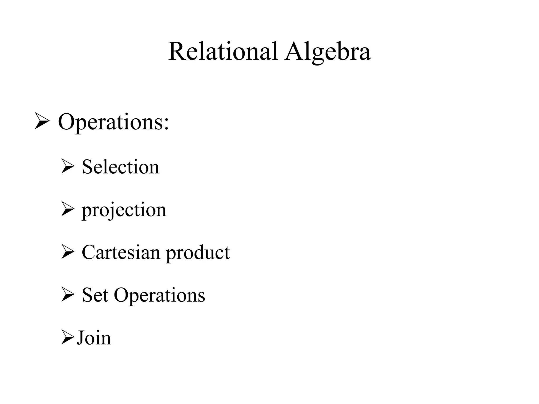 DBMS - Relational Algebra | PPT DBMS - Relational Algebra | PPT