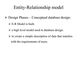 DBMS - ER Model | PPTX