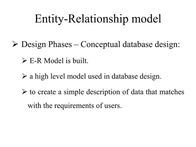 DBMS - ER Model | PPTX