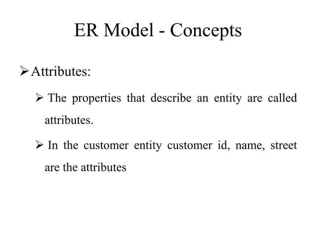 DBMS - ER Model | PPTX